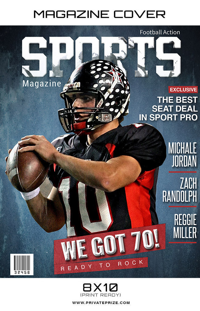 Sports Magazine Cover Football