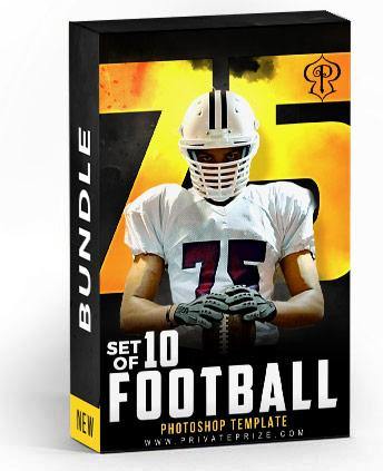 Football Photoshop Templates Photoshop Sports Template Bundle Includes