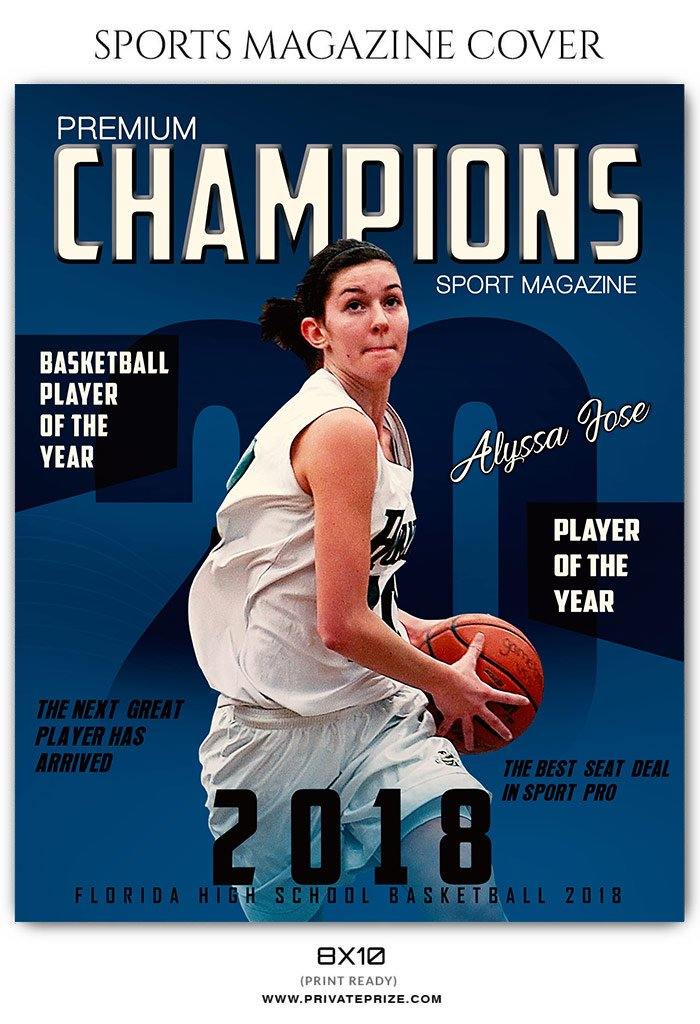 Basketball Magazine Cover Template