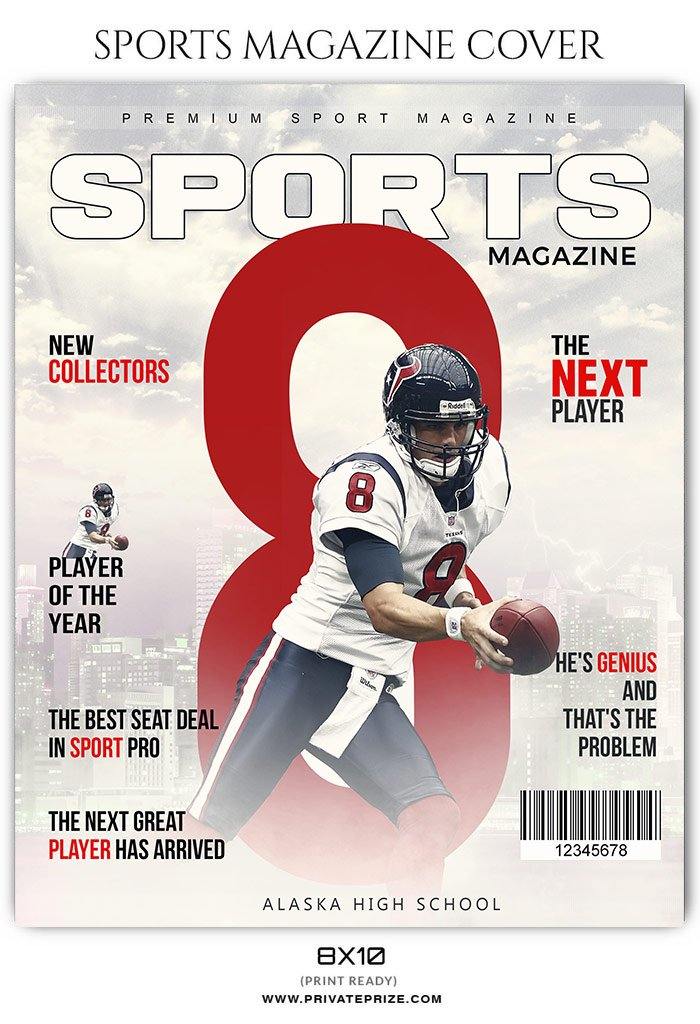 Sports Magazine Cover Template